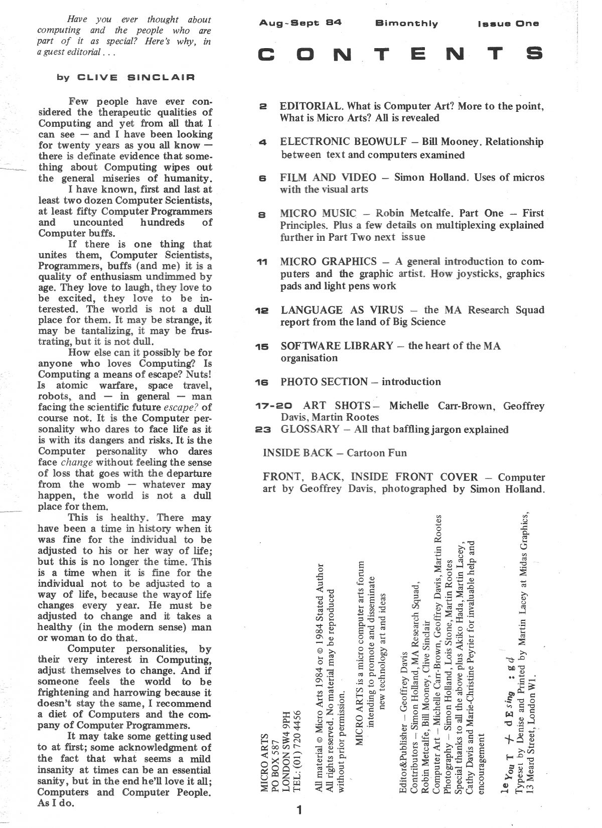 Magazine page scans – Geoff Davis Micro Arts Group Digital Generative ...