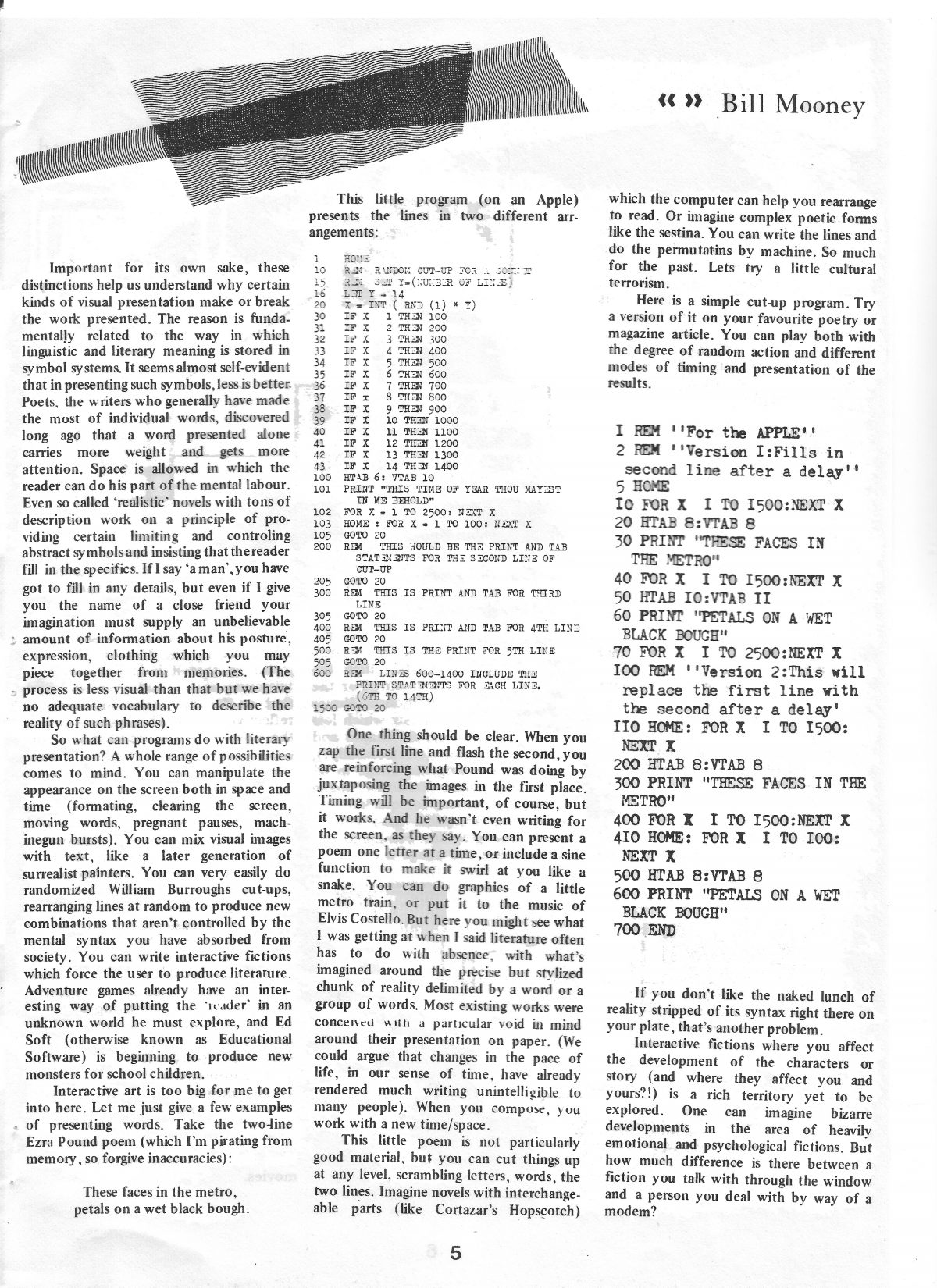 Magazine page scans – Geoff Davis Micro Arts Group Digital Generative ...